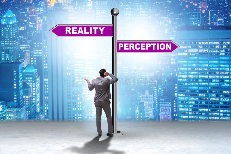 Concept of Choosing Perception or Reality Stock Image - Image of ... Concept of Choosing Perception or Reality Stock Image - Image of ...