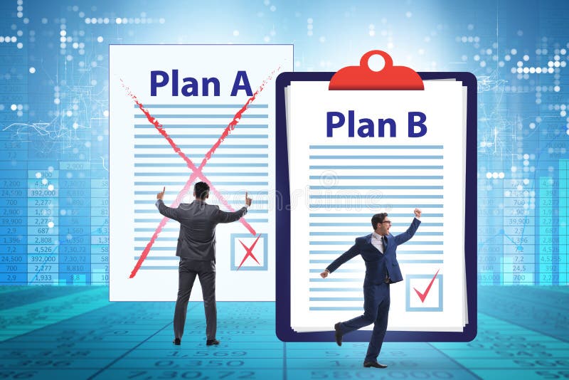 Concept of Choosing between Plan a or Plan B Stock Illustration ... Concept of Choosing between Plan a or Plan B Stock Illustration ...