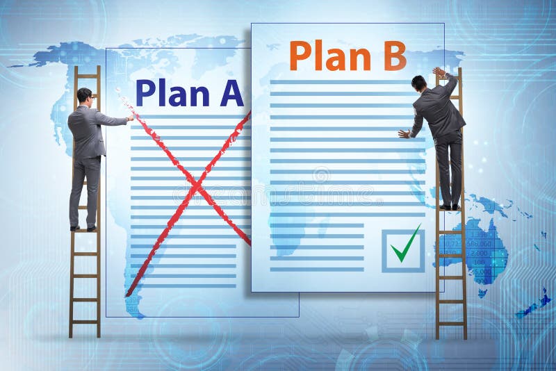 Concept of Choosing between Plan a or Plan B Stock Photo - Image of ... Concept of Choosing between Plan a or Plan B Stock Photo - Image of ...