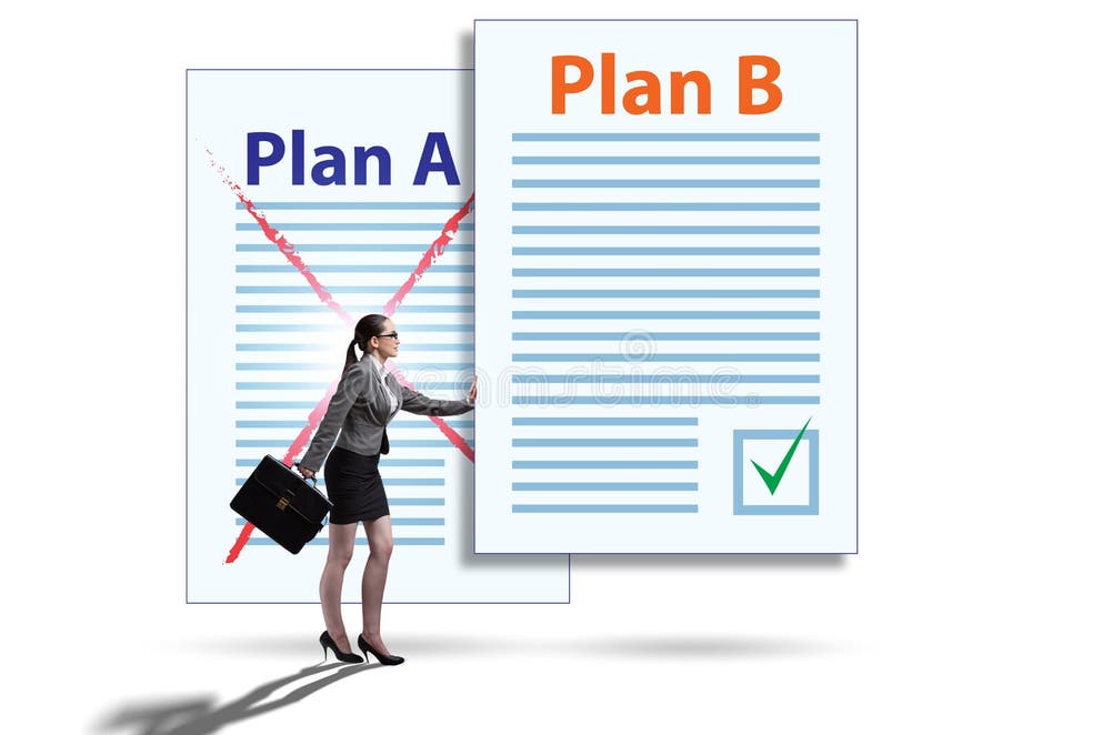 Concept of Choosing between Plan a or Plan B Stock Photo - Image of decision, choose: 259556866