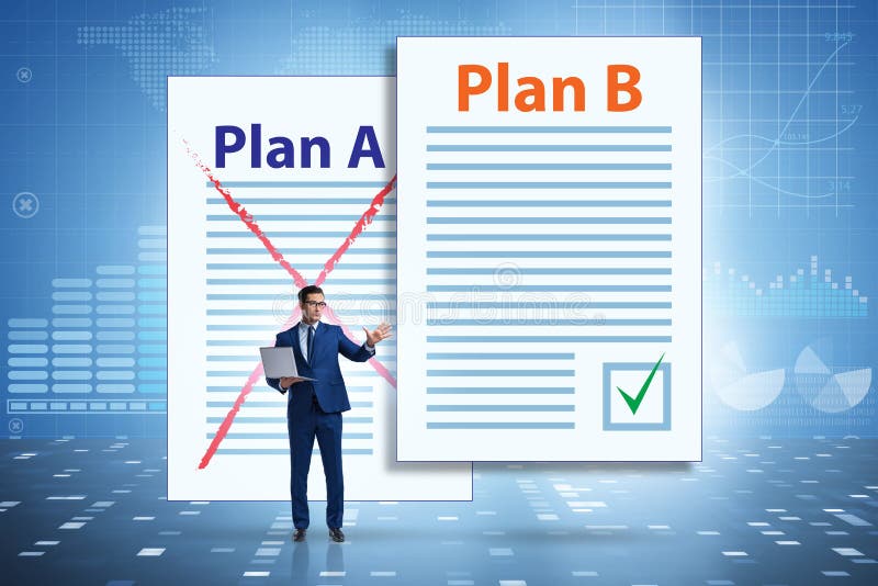 Concept of Choosing between Plan a or Plan B Stock Photo - Image of ... Concept of Choosing between Plan a or Plan B Stock Photo - Image of ...