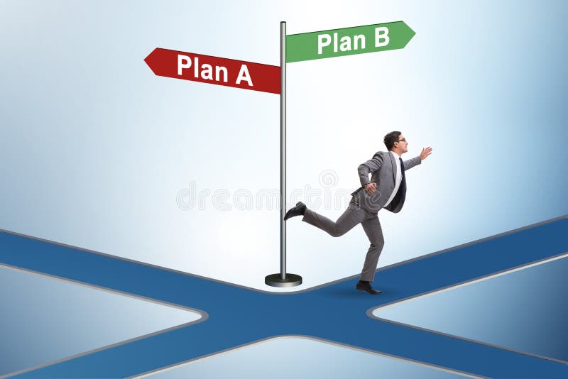 Concept of Choosing between Plan a or Plan B Stock Image - Image of ... Concept of Choosing between Plan a or Plan B Stock Image - Image of ...