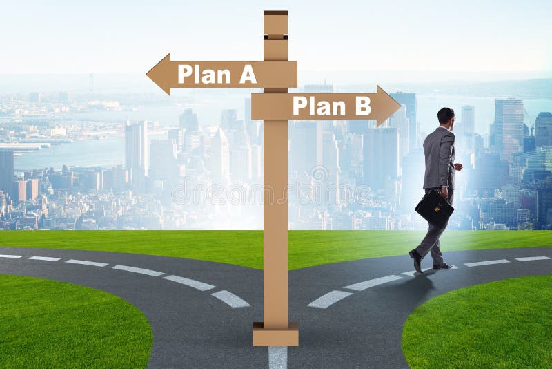 Concept of Choosing between Plan a or Plan B Stock Photo - Image of ... Concept of Choosing between Plan a or Plan B Stock Photo - Image of ...