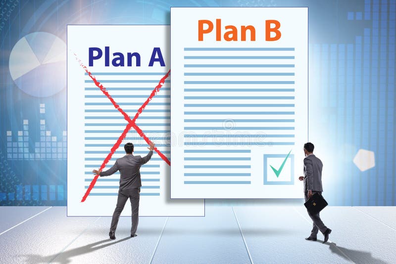 Concept of Choosing between Plan a or Plan B Stock Illustration ... Concept of Choosing between Plan a or Plan B Stock Illustration ...
