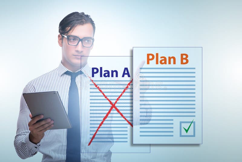 Concept of Choosing between Plan a or Plan B Stock Illustration ... Concept of Choosing between Plan a or Plan B Stock Illustration ...
