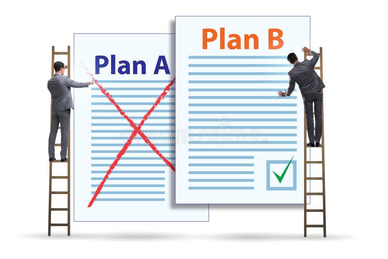 Concept of Choosing between Plan a or Plan B Stock Photo - Image of ... Concept of Choosing between Plan a or Plan B Stock Photo - Image of ...