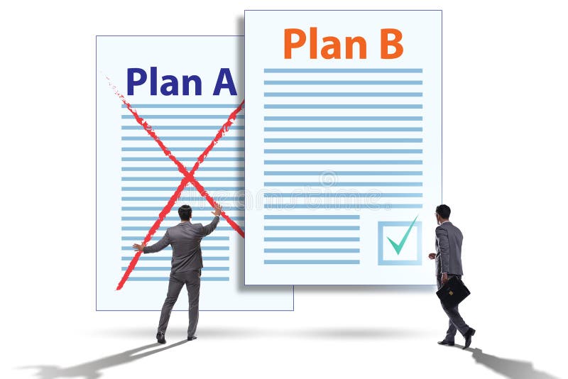 Concept of Choosing between Plan a or Plan B Stock Illustration ... Concept of Choosing between Plan a or Plan B Stock Illustration ...