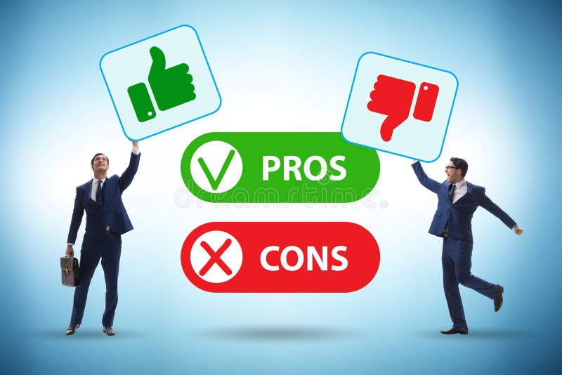Concept of Choosing Pros and Cons Stock Image - Image of decision, good ...