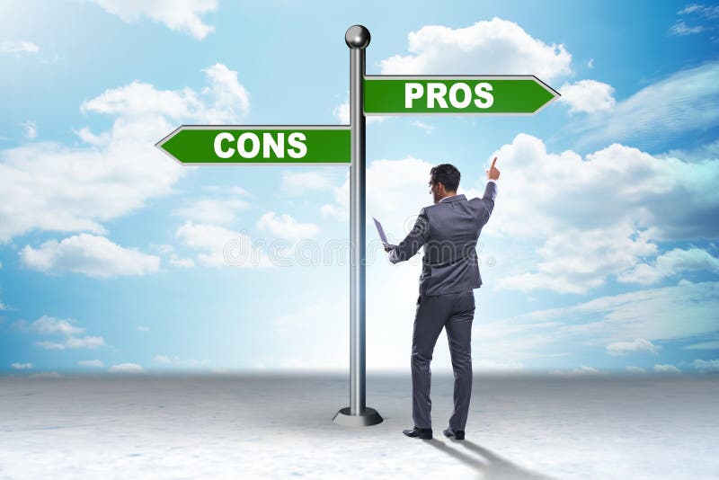 Concept of Choosing Pros and Cons Stock Image - Image of dilemma ...