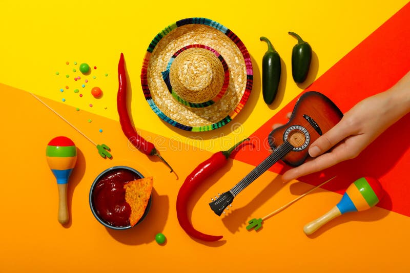 Concept of Cinco De Mayo - Mexican National Day Stock Photo - Image of ...