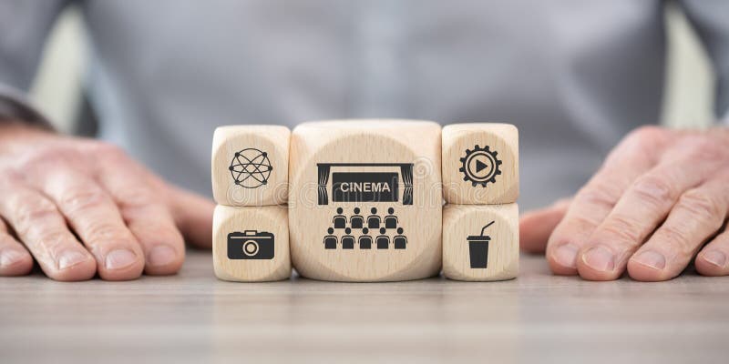 Concept of cinema stock photo. Image of leisure, show - 394165470