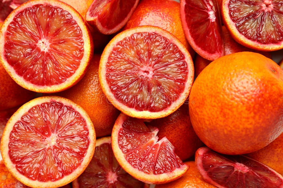 Concept of Citrus with Red Orange, Close Up Stock Image - Image of ...