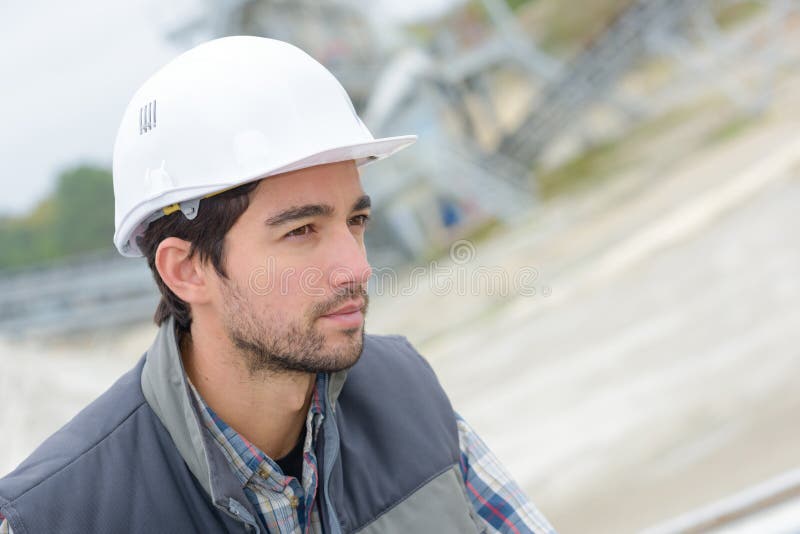Concept Civil Engineer Thinking Stock Image - Image of working, safe ...
