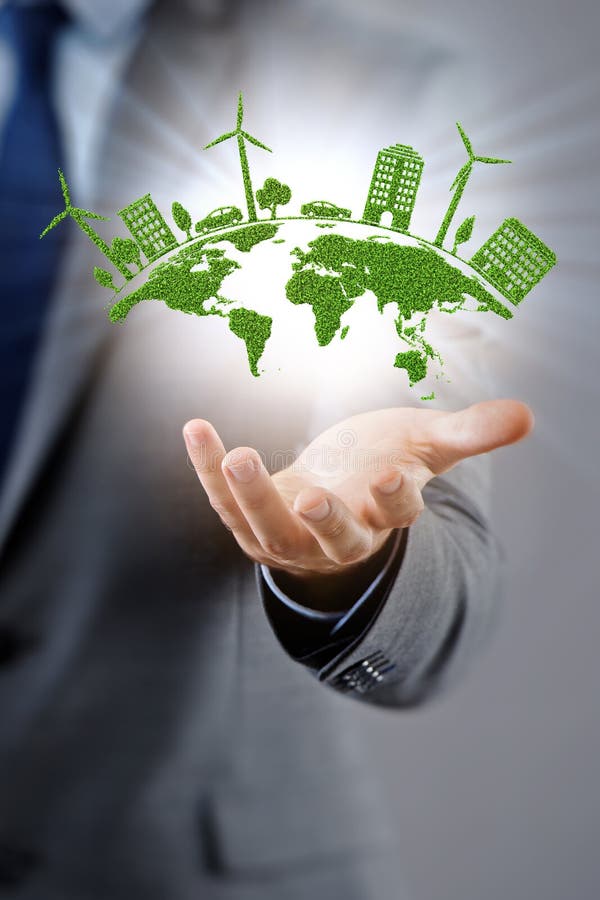 The Concept of Clean Energy and Environmental Protection Stock Photo ...