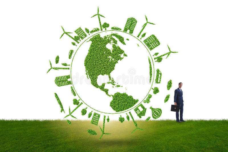 Concept of Clean Energy and Environmental Protection Stock Image ...