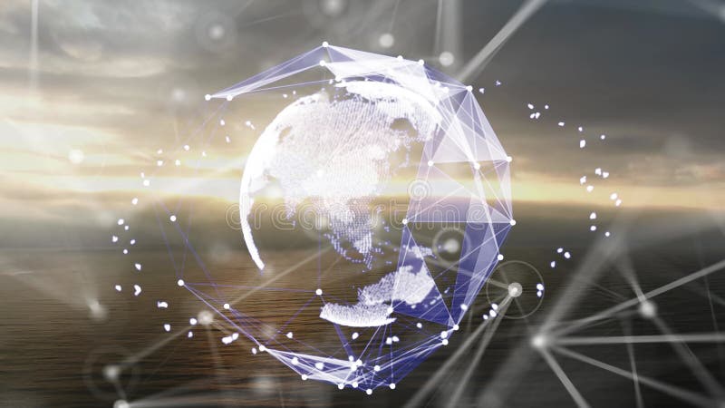 The Concept of a Clean Habitat. Model of a Blue Planet with Structures ...