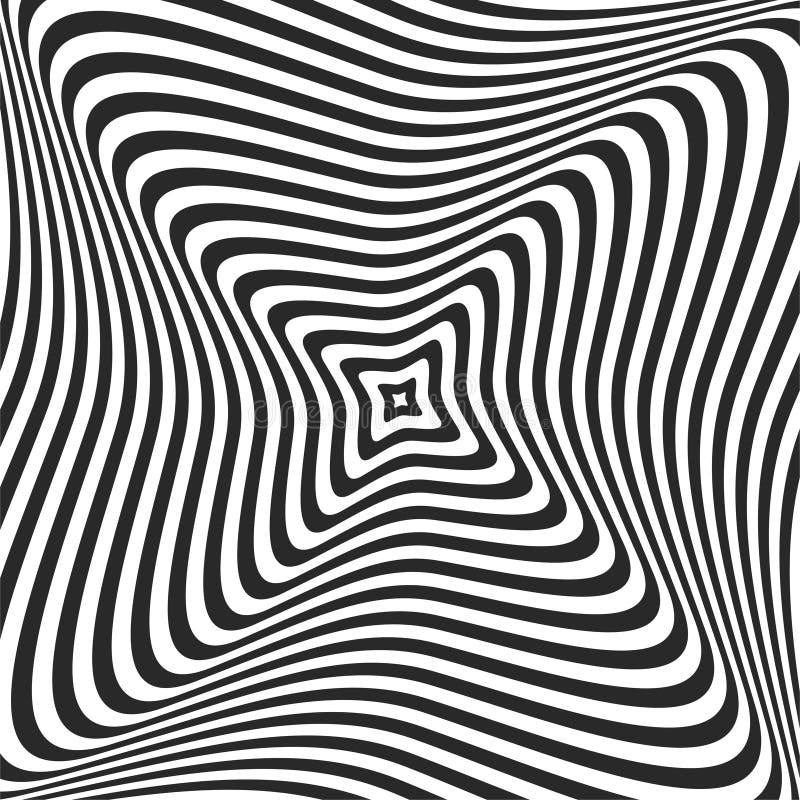 Optical Illusion Square Art Patterns Stock Vector - Illustration of ...