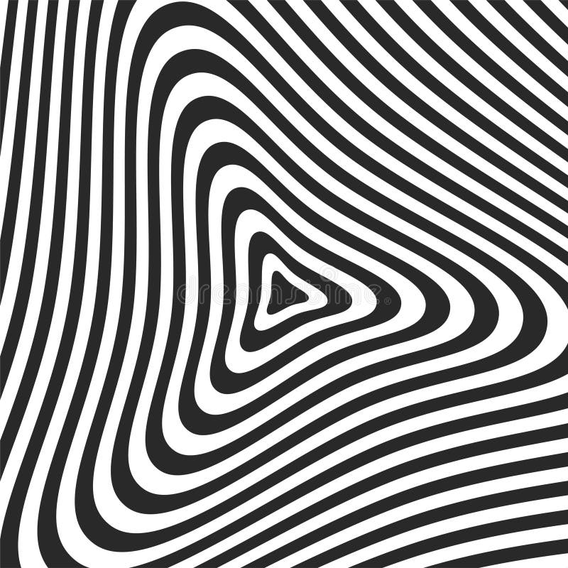 Optical Illusion Triangle Art Patterns Stock Vector - Illustration of ...