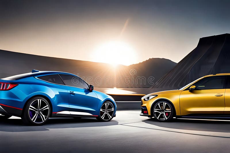 Close-Up of Automotive Paint Samples in Various Colors. Generative AI ...