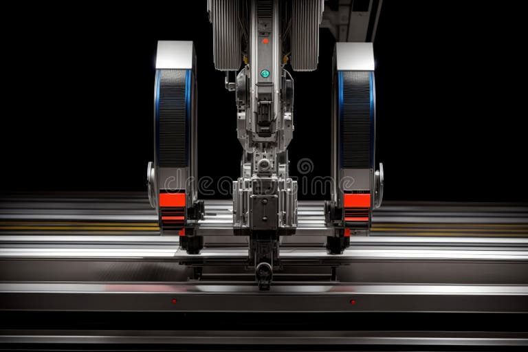 A Close Up of a Machine with a Black Background. Generative AI Stock ...