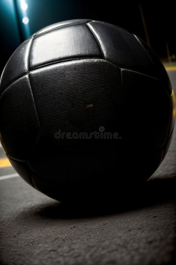 A Close Up of a Soccer Ball on the Ground. Generative AI Stock ...