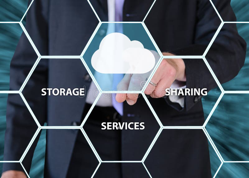 Concept about Cloud Computing, Applications, Storage, Online Services ...