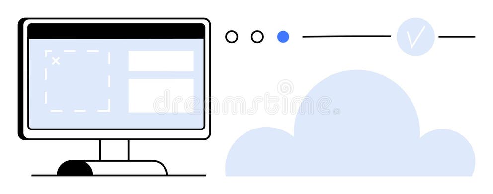 Concept of Cloud Computing and Data Synchronization between Desktop and Cloud Storage Stock ...