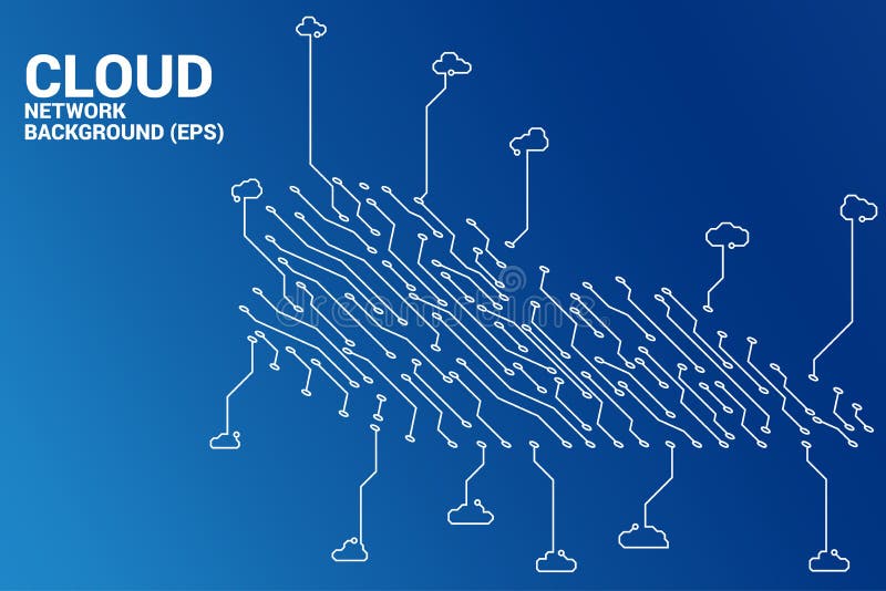 AI from Circuit Line Graphic with Brain Icon. Stock Illustration ...