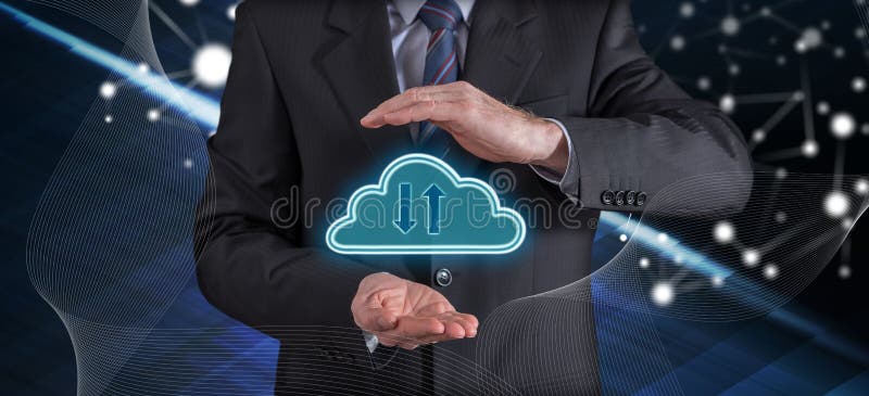 Concept of Cloud Protection Stock Photo - Image of protection ...