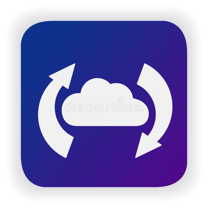 Cloud Storage Update.Upload Icon.Load Symbol. Share Sign. Stock Vector ...