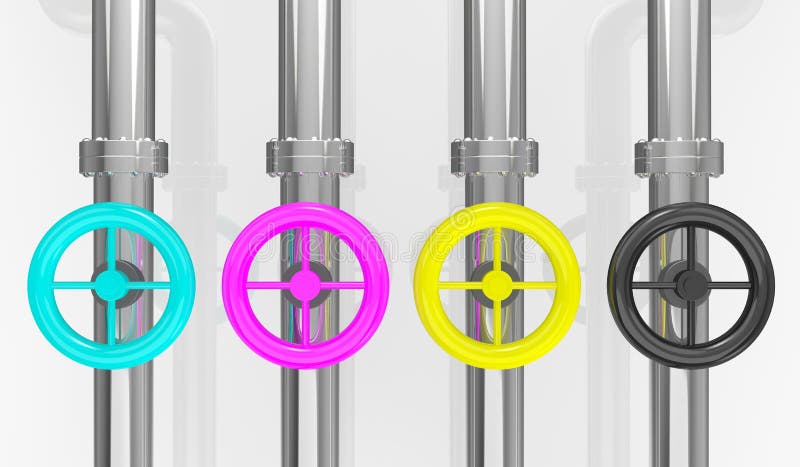 Concept of Cmyk Color Model Stock Illustration - Illustration of cmyk ...