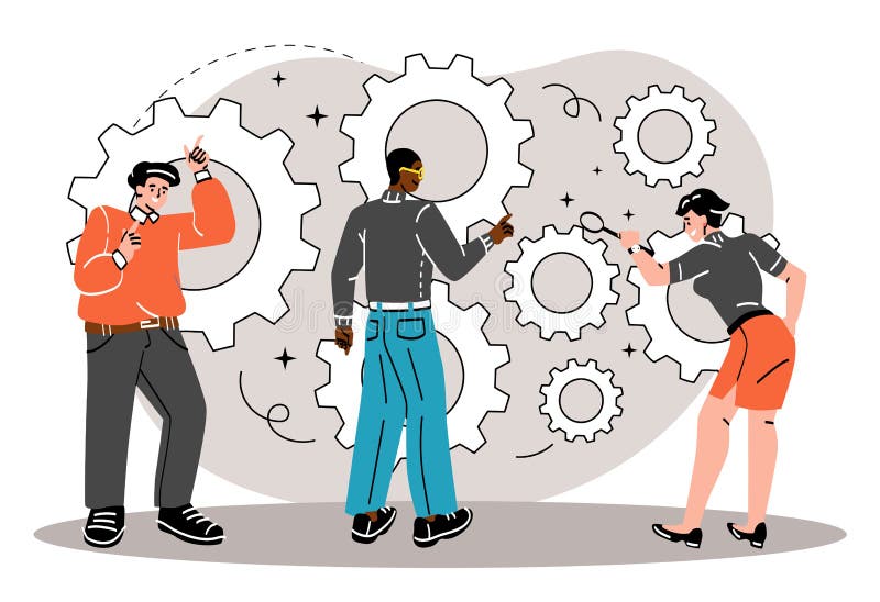 Concept of collaboration stock vector. Illustration of teamwork - 261643565