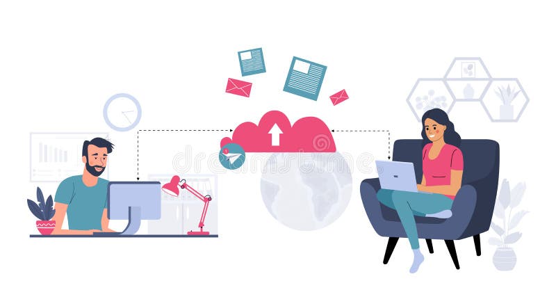 The Concept of Collaborative Remote Work in Different Places through a ...