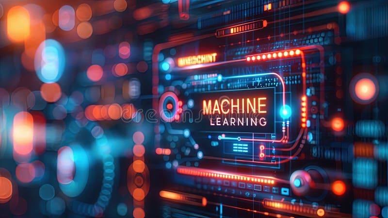 Concept for a Commercial Background Image on the Topic of Machine ...