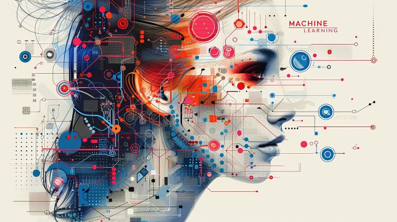 Concept for a Commercial Background Image on the Topic of Machine ...