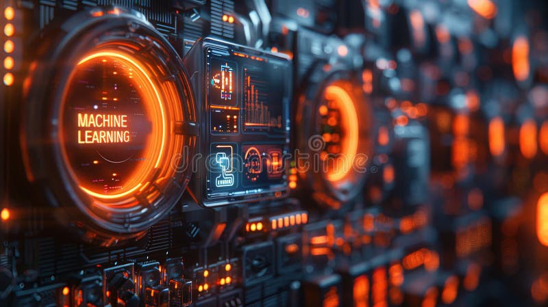 Concept for a Commercial Background Image on the Topic of Machine ...