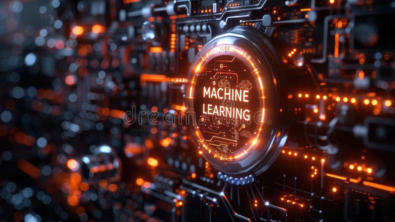 Concept for a Commercial Background Image on the Topic of Machine ...