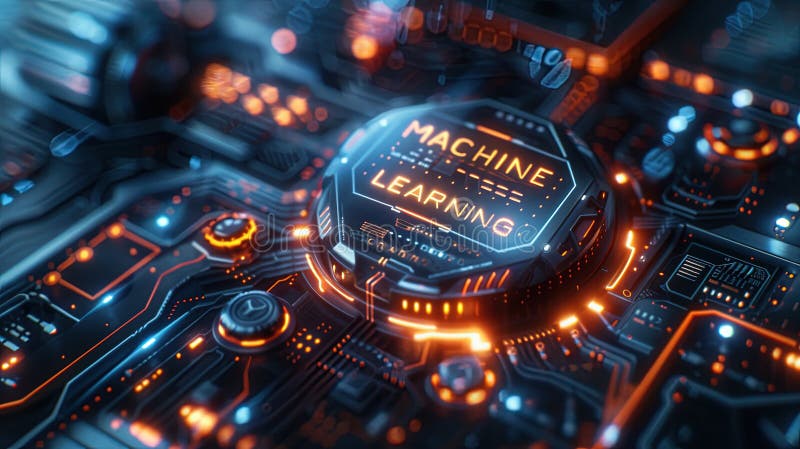 Concept for a Commercial Background Image on the Topic of Machine ...