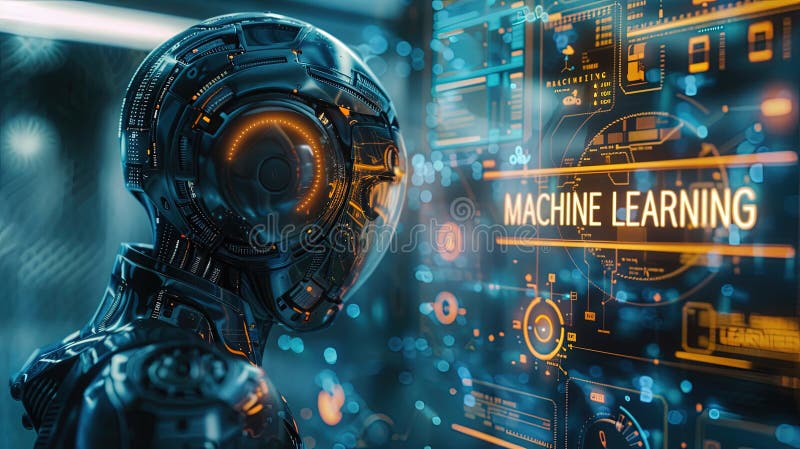 Concept for a Commercial Background Image on the Topic of Machine ...