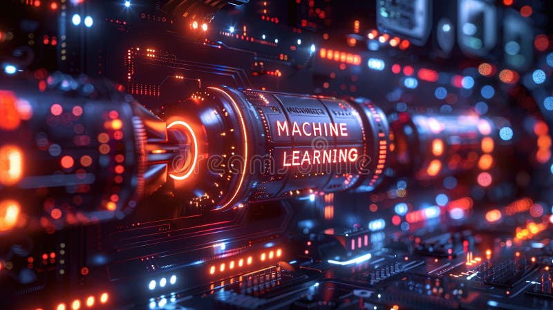 Concept for a Commercial Background Image on the Topic of Machine ...