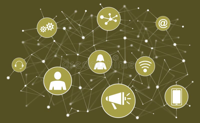 Concept of communication stock illustration. Illustration of ...