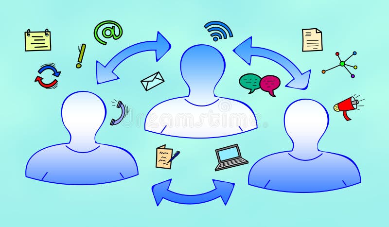 Concept of communication stock illustration. Illustration of ...