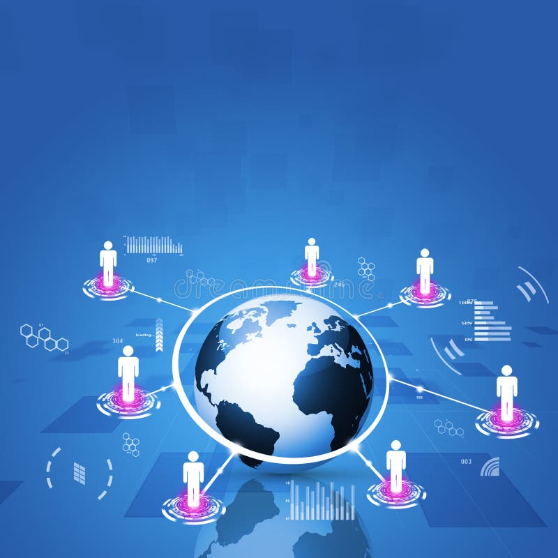 Concept Communication Background Stock Illustration - Illustration of ...