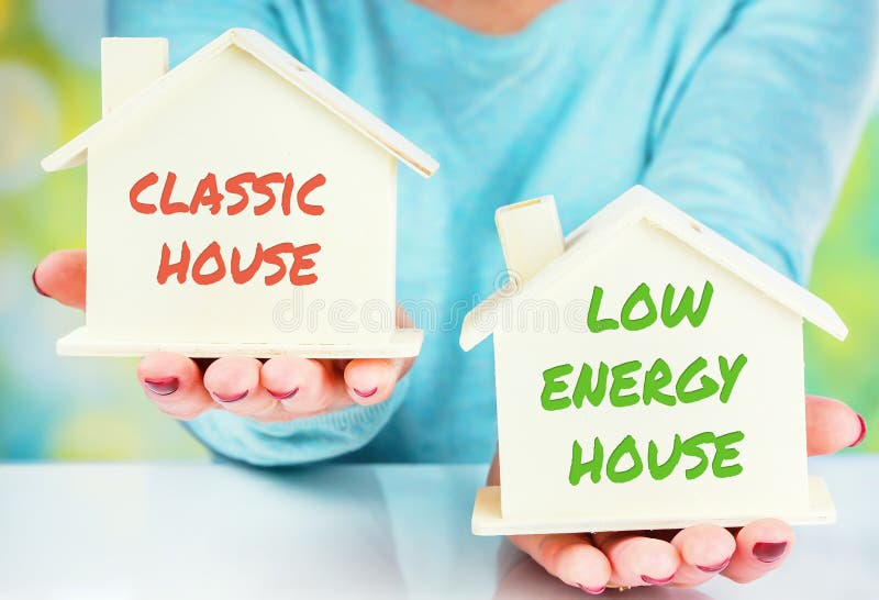 Concept Comparison between Normal House and Low Consumption House Stock ...