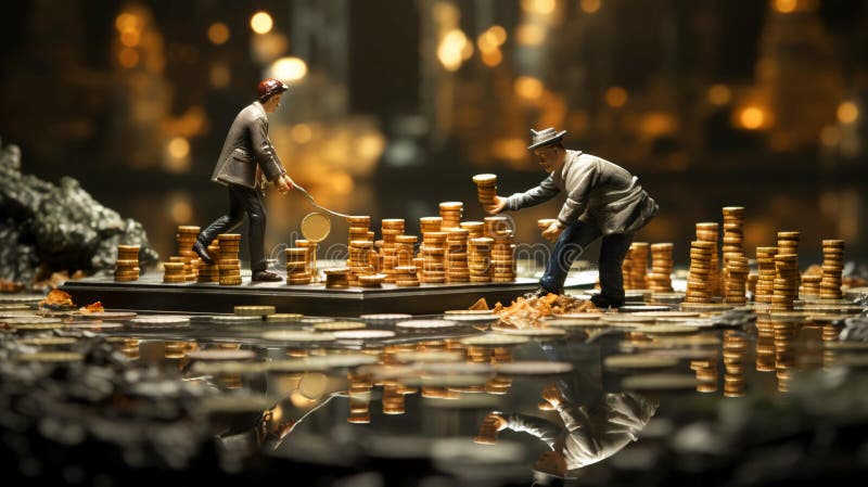 The Concept of Competition and Struggle in Business Stock Illustration ...