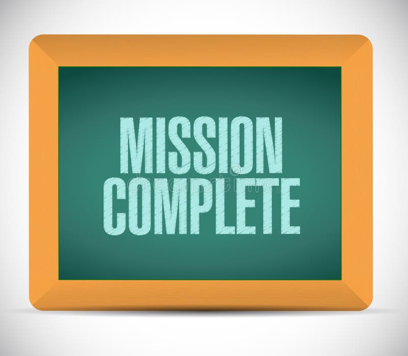 Concept Complet De Signe De Tableau De Mission Illustration Stock ...