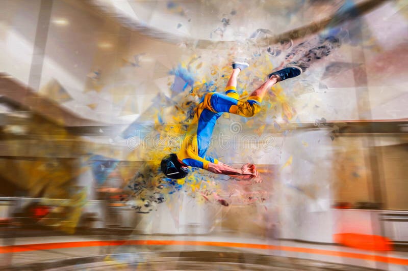 Concept. Computer Graphics Create an Illustration of an Active ...