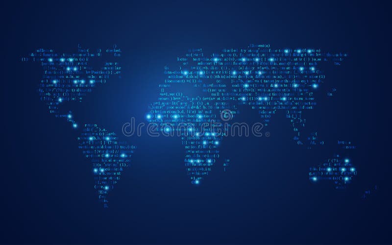 Coding world stock vector. Illustration of information - 160623493