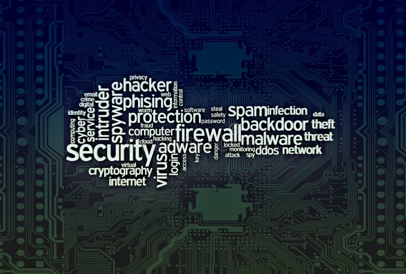 Concept of Computer Security Stock Illustration - Illustration of ...