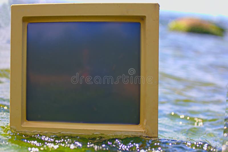 Concept of Computer Technology and Ocean Stock Photo - Image of mail ...